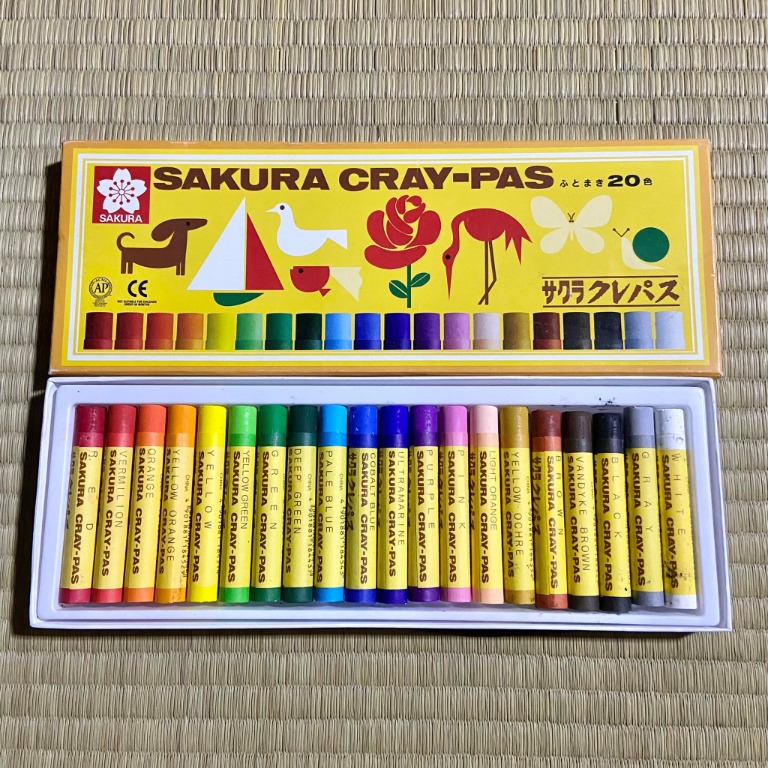 Sakura oil pastel crayon cray-pas 20 colors, Hobbies & Toys, Stationary ...