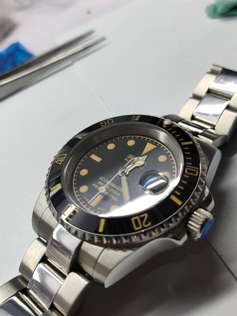 Seikolex Seiko Scubamaster Mod, Luxury, Watches on Carousell