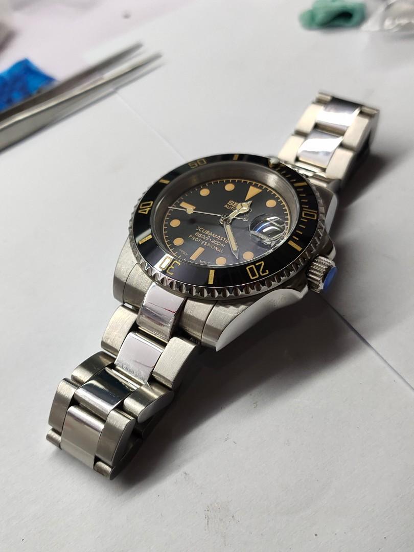 Seikolex Seiko Scubamaster Mod, Luxury, Watches on Carousell