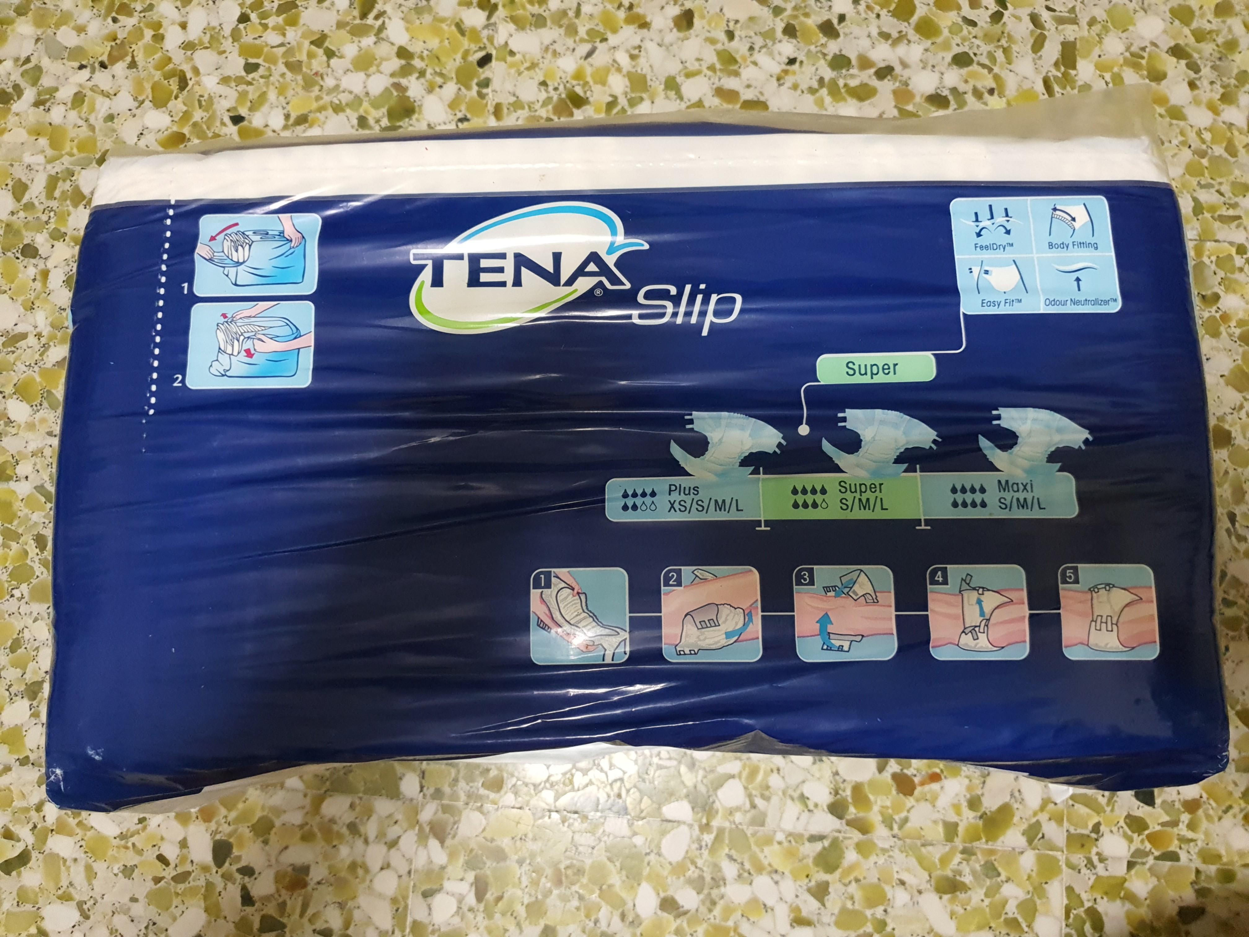 Tena slip super small size (30 pcs in pack), Health & Nutrition ...
