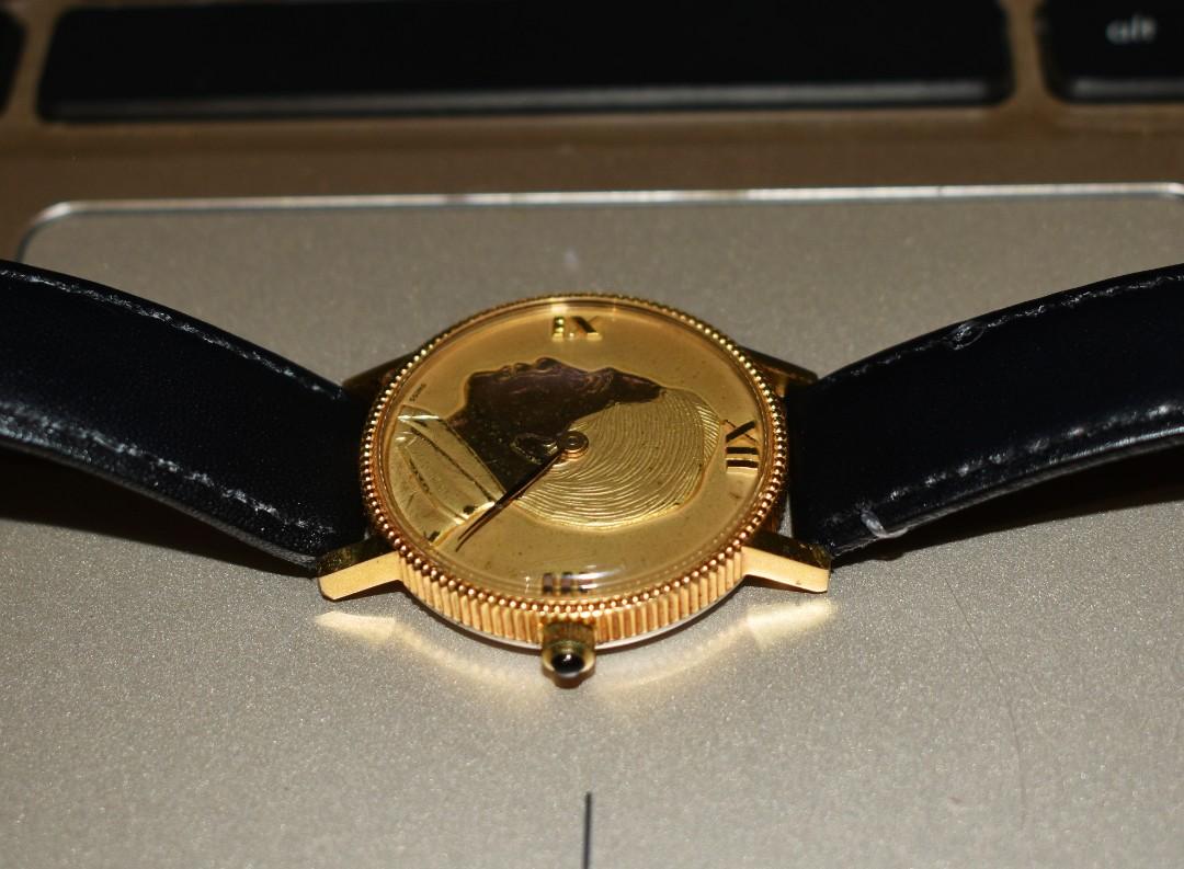 vintage rare genuine president ferdinand marcos gold coin watch, Men's ...