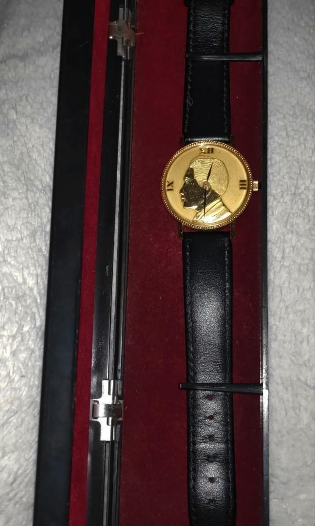 vintage rare genuine president ferdinand marcos gold coin watch, Men's ...
