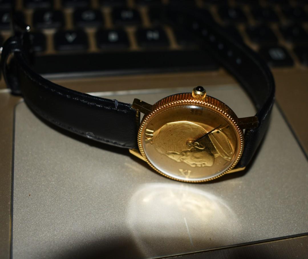 vintage rare genuine president ferdinand marcos gold coin watch, Men's ...