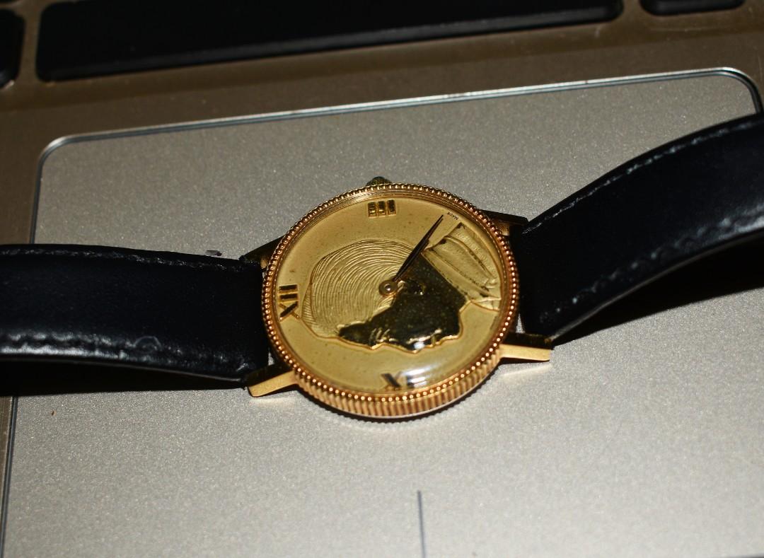vintage rare genuine president ferdinand marcos gold coin watch, Men's ...