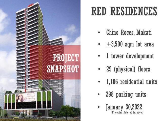 Red Residences located at makati city 5% spot down payment to move in ...