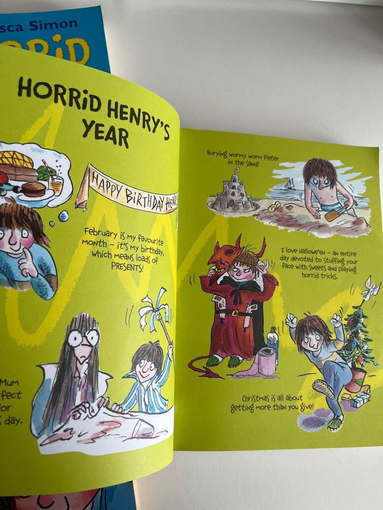 All 4 Horrid Henry novels for primary school, Hobbies & Toys, Books ...