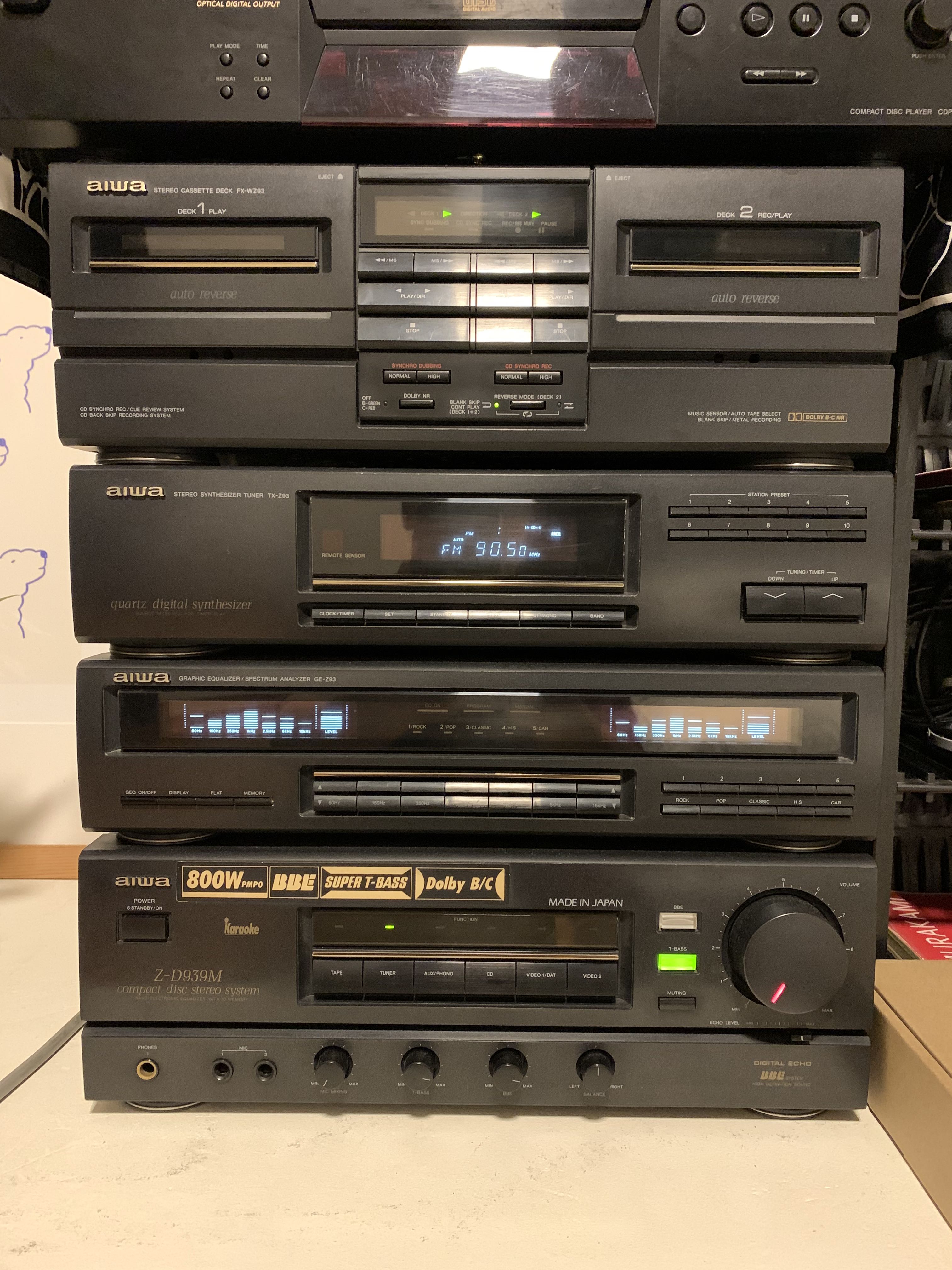 Aiwa Dual Cassette Player Recorder