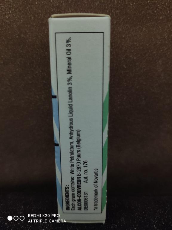 Alcon Duratears Eye Ointment, 3.5g, Beauty & Personal Care, Vision Care ...