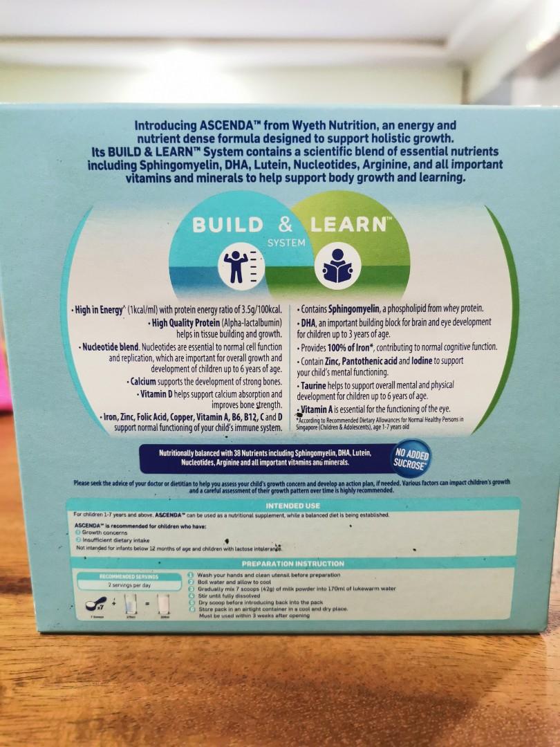 Ascenda Milk Powder, Babies & Kids, Nursing & Feeding, Weaning ...