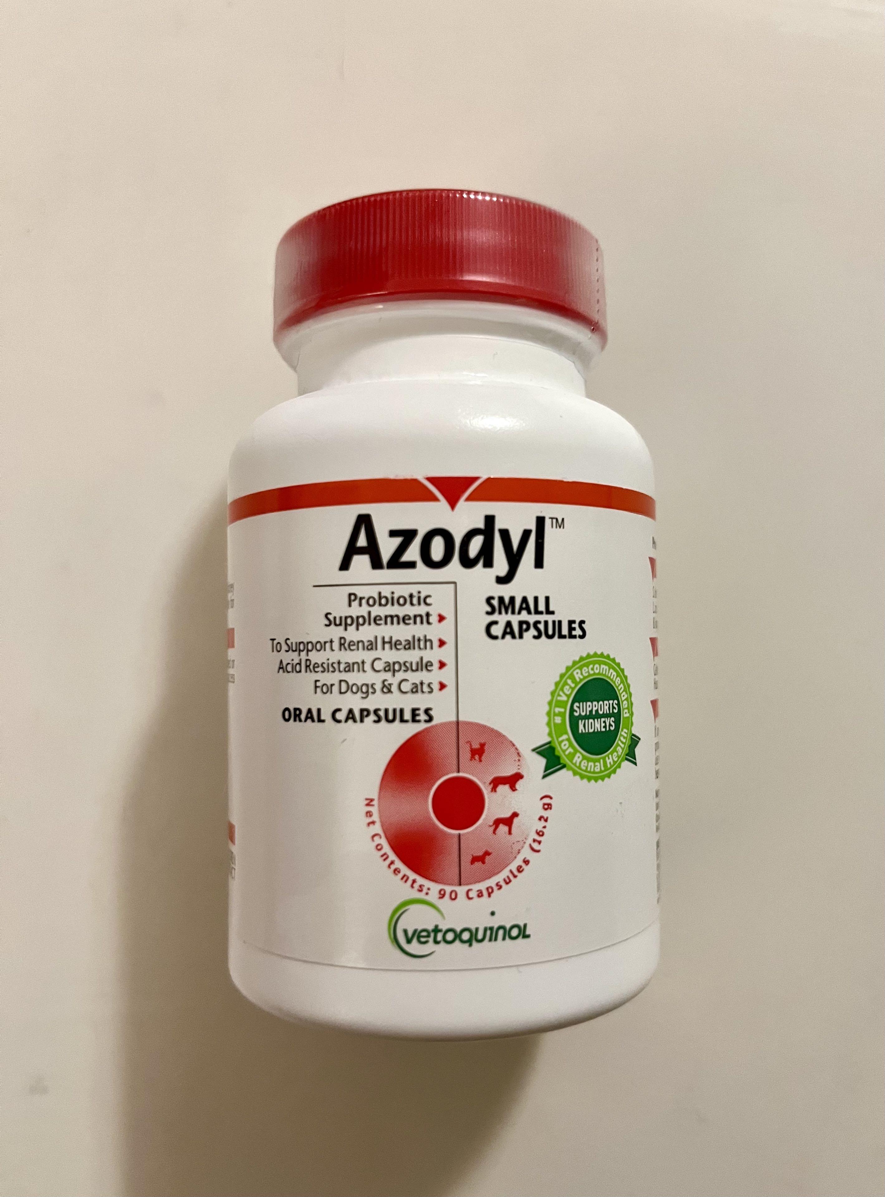Azodyl - Probiotic Supplement for Dogs & Cats - 90 Capsules, 寵物用品, 寵物健康 ...