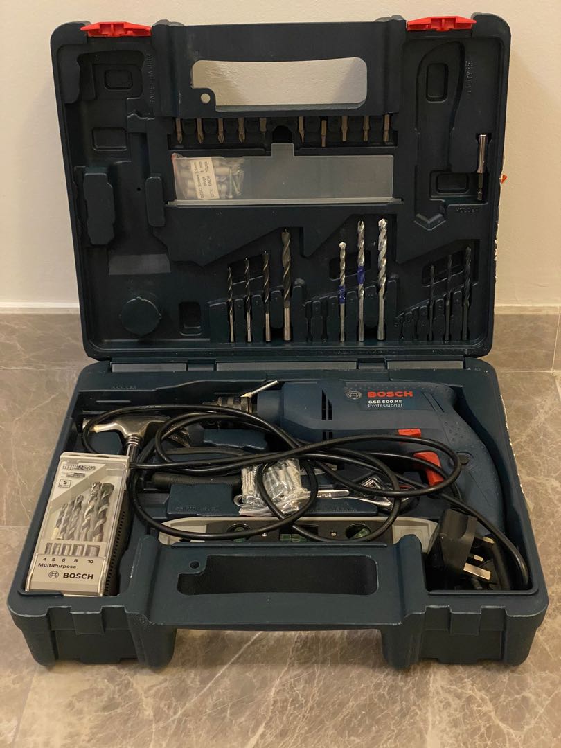 Bosch 500W GSB 500 RE Impact Drill, Furniture & Home Living, Home ...
