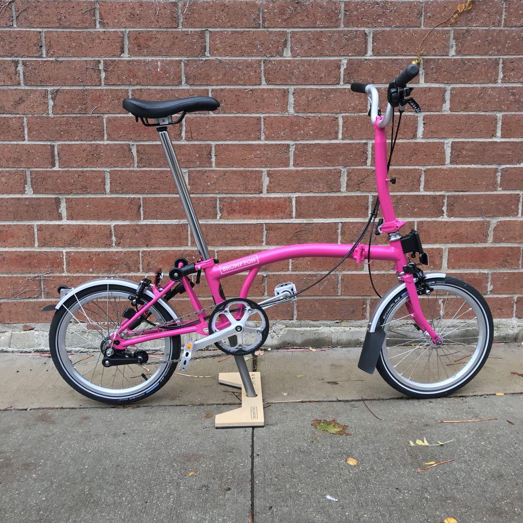 Brompton Bicycle Berry Crush Pink, Sports Equipment, Bicycles & Parts ...