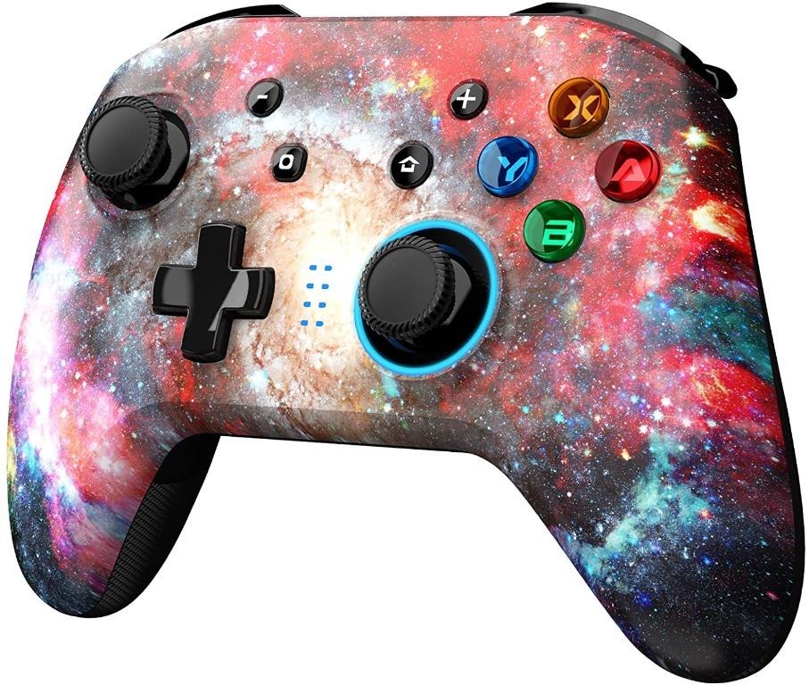 [C4048] REDSTORM Wireless Controller for Nintendo Switch, 6-Axis Dual-Motor Vibration Support ...