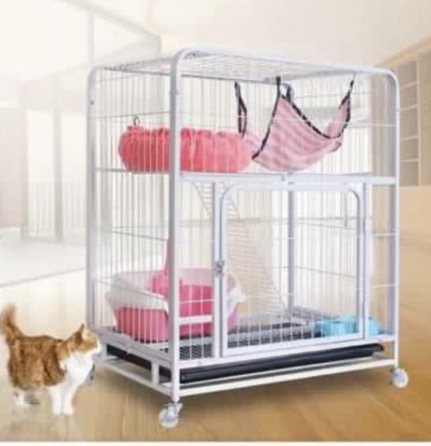 Cat Cage 2 Tier, Pet Supplies, Homes & Other Pet Accessories on Carousell