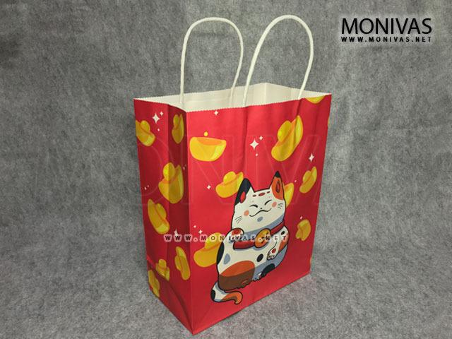 Chinese New Year Paper Bag Gift Bag Goodie Bag Carrier Party Packaging ...