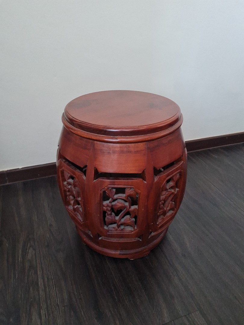 Chinese wooden stool, Furniture & Home Living, Furniture, Chairs on ...