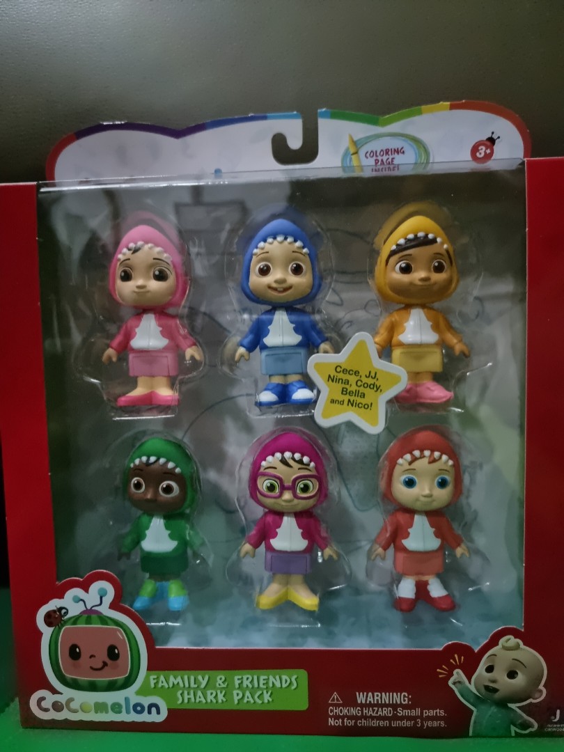 Cocomelon family and friends shark pack, Babies & Kids, Infant Playtime ...