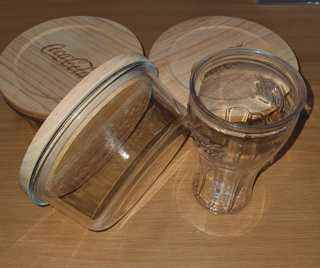 Coke glass containers and plastic tumblers, Furniture & Home Living ...