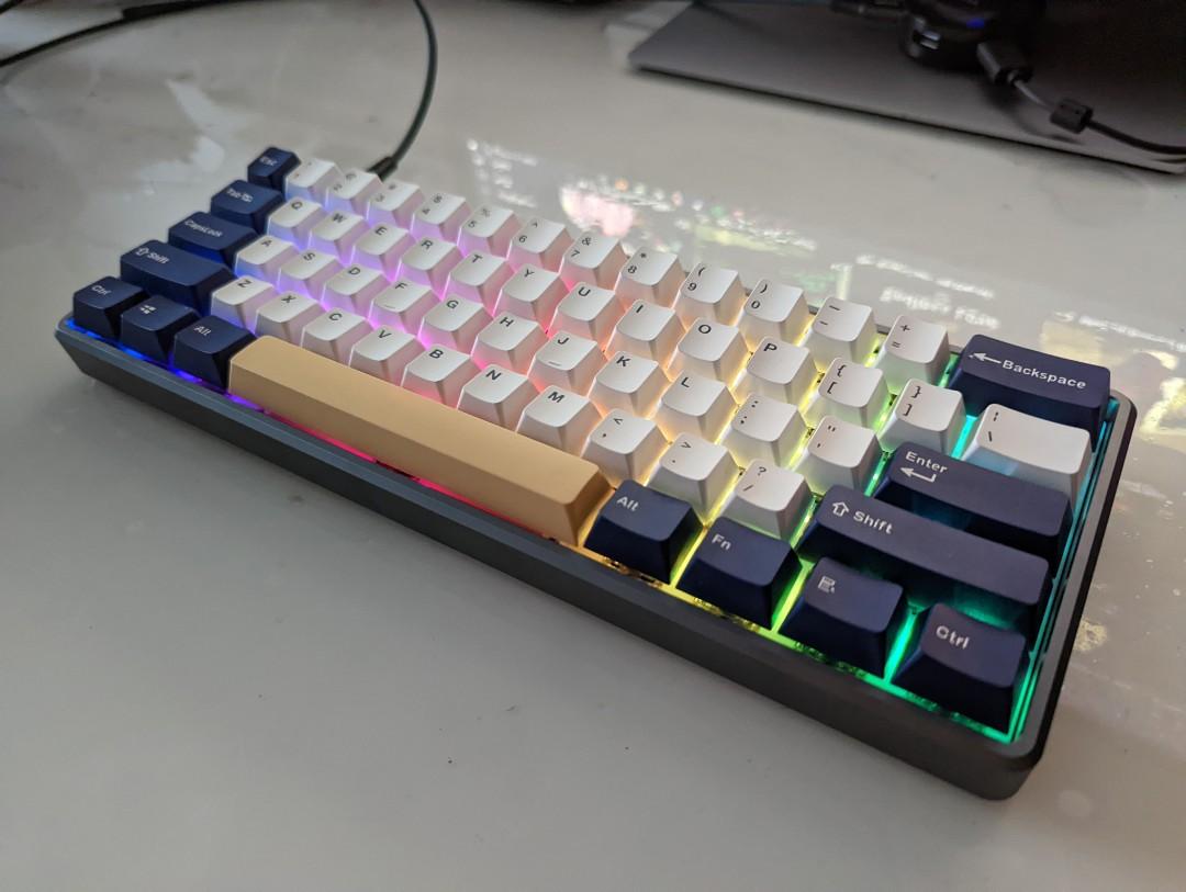 Custom 61 key Aluminium mechanical keyboard tactile/linear, Computers ...