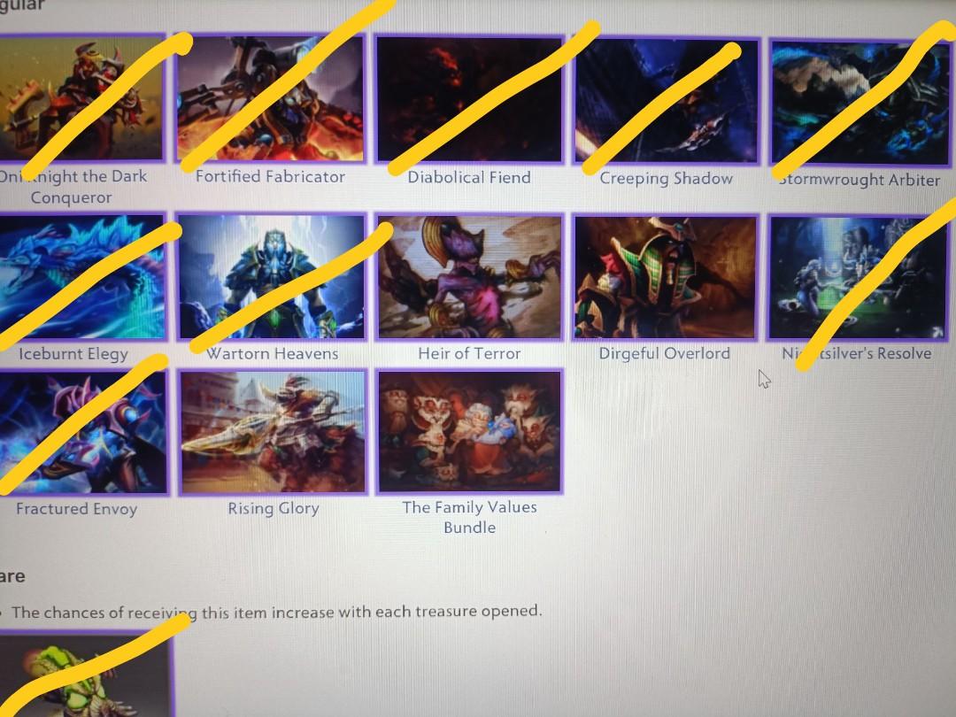 Dota 2 TI6/7 Collector's Cache Sets, Video Gaming, Gaming Accessories ...