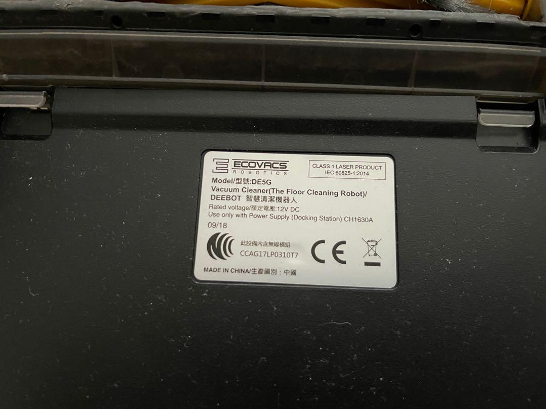 Ecovacs Deebot 900 (Model DE5G), TV & Home Appliances, Vacuum Cleaner ...