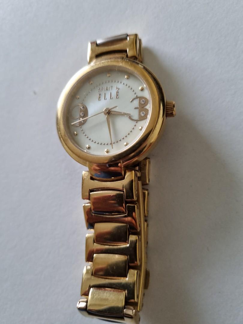 ELLE Wristwatch - Gold, Women's Fashion, Watches & Accessories, Watches ...
