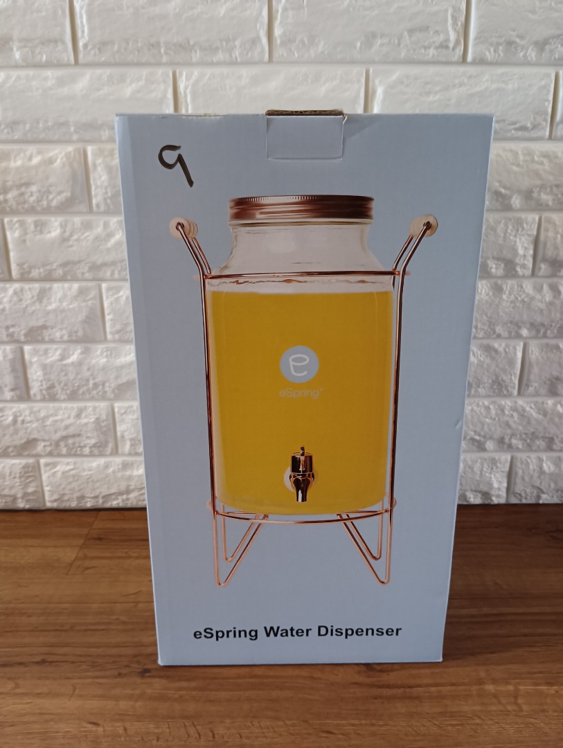 eSpring glass water dispenser in rose gold 5L, TV & Home Appliances ...