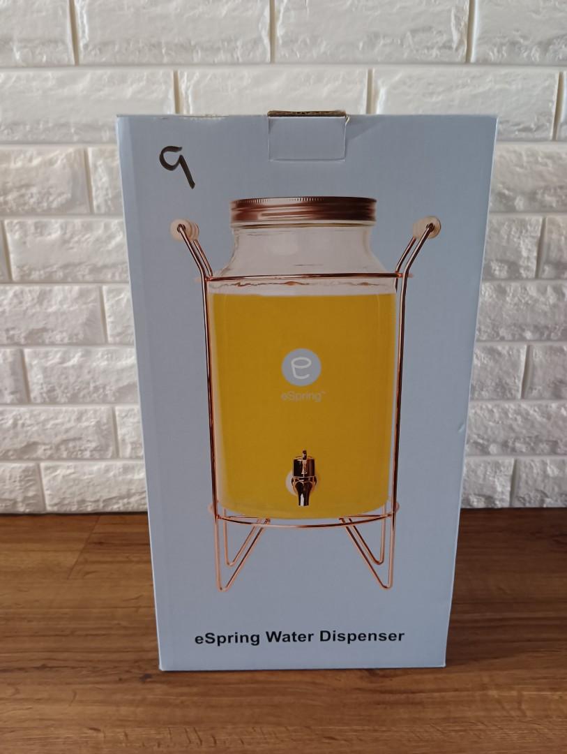 eSpring glass water dispenser in rose gold 5L, TV & Home Appliances ...