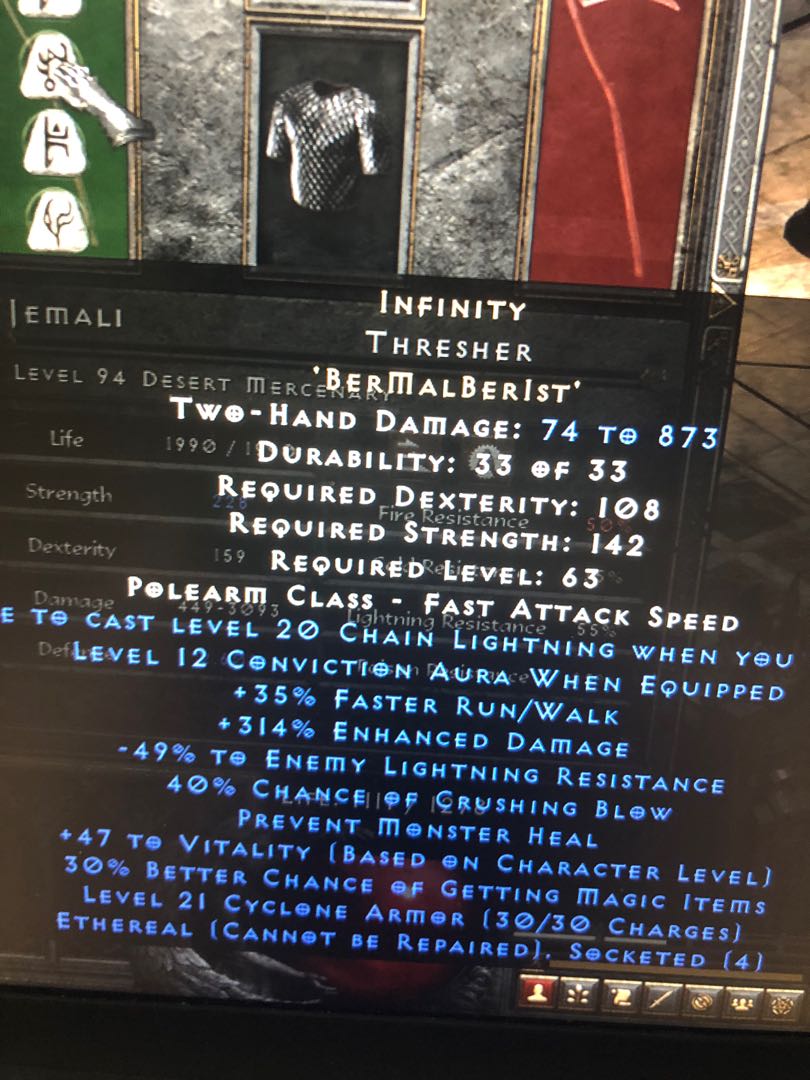 Eth infinity thresher d2r Diablo 2 resurrected, Video Gaming, Video ...