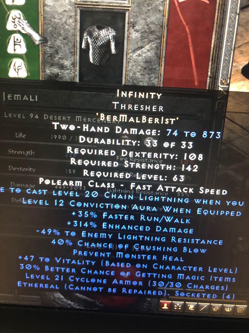 Eth infinity thresher d2r Diablo 2 resurrected, Video Gaming, Video ...