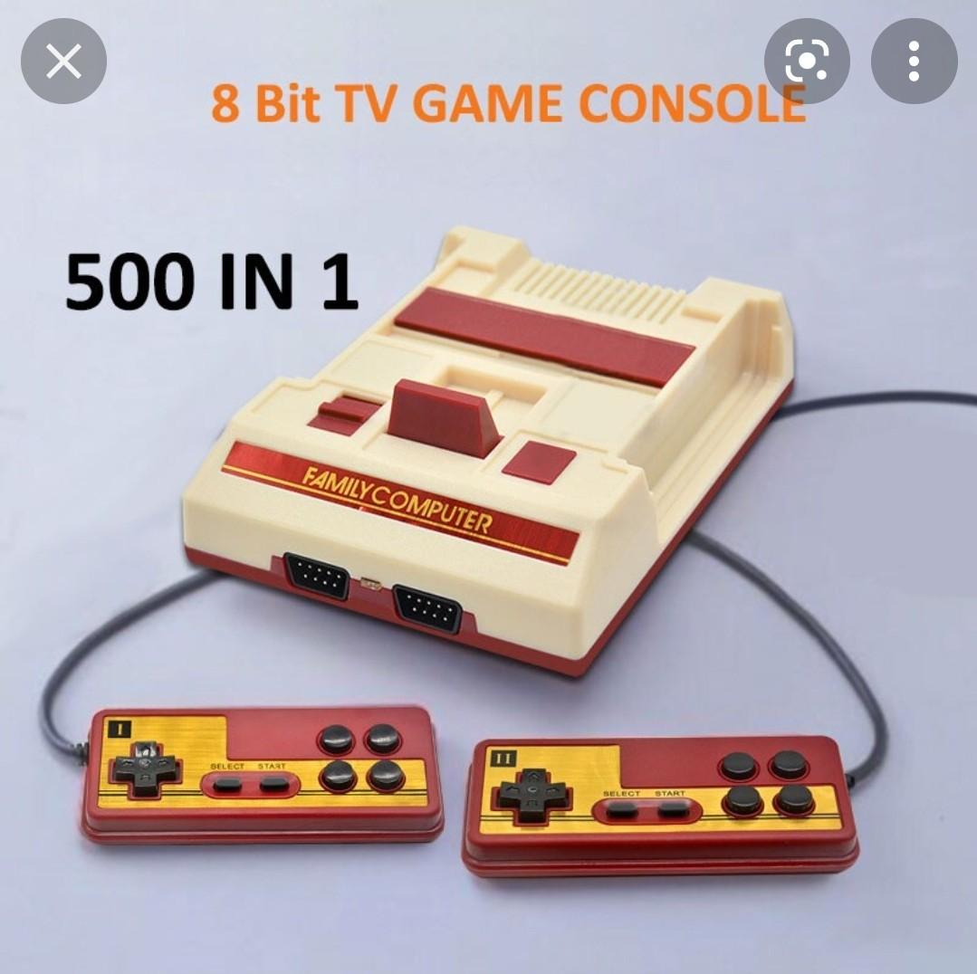 Family Computer FC 8 Bit Retro Video Game Console 500 Games, Video ...
