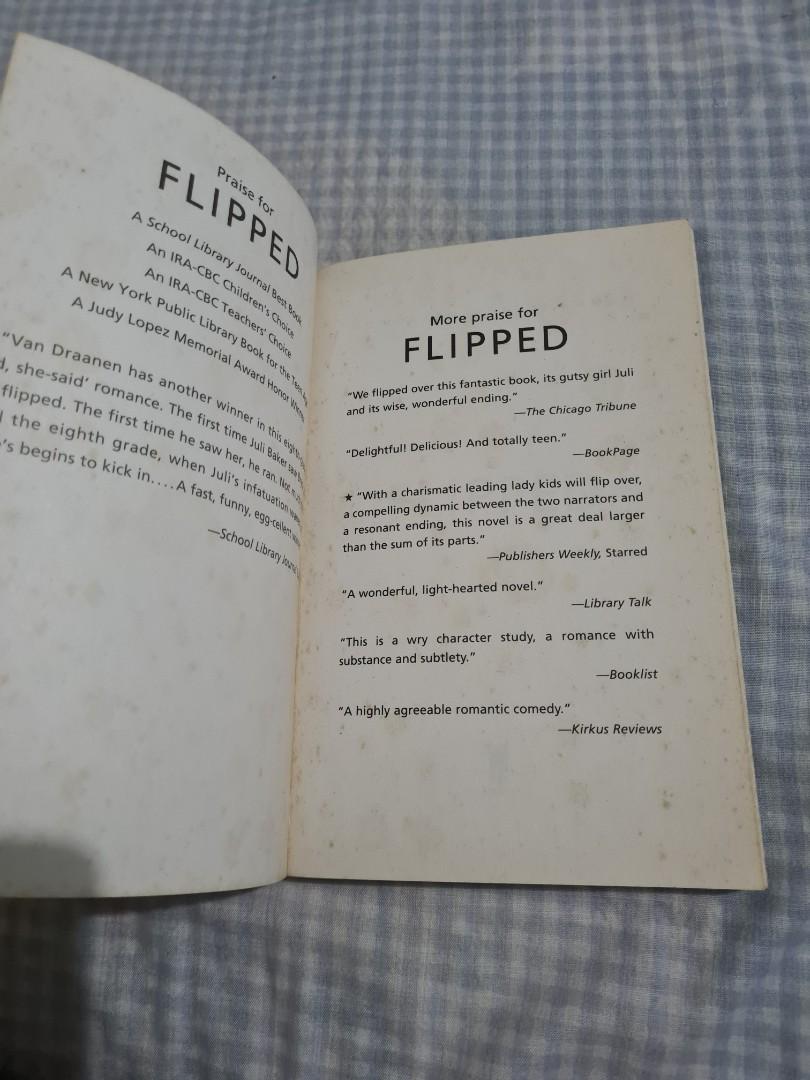 Flipped by Wendelin Van Draanen, Hobbies & Toys, Books & Magazines ...