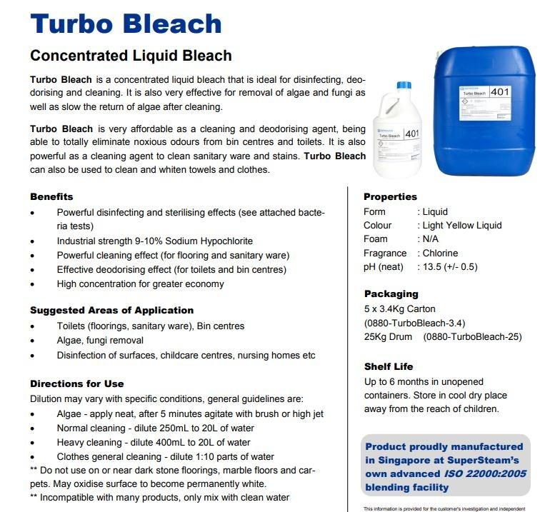 2L Multi-purpose Bleach #Supersteam, Beauty & Personal Care, Sanitisers ...