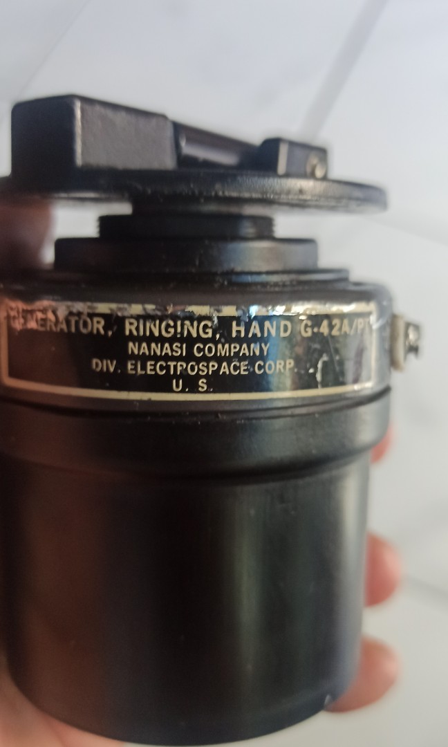 VINTAGE GENERATOR RINGING HAND G-42A/PT STAR DYNAMIC CORPORATION HAND ...