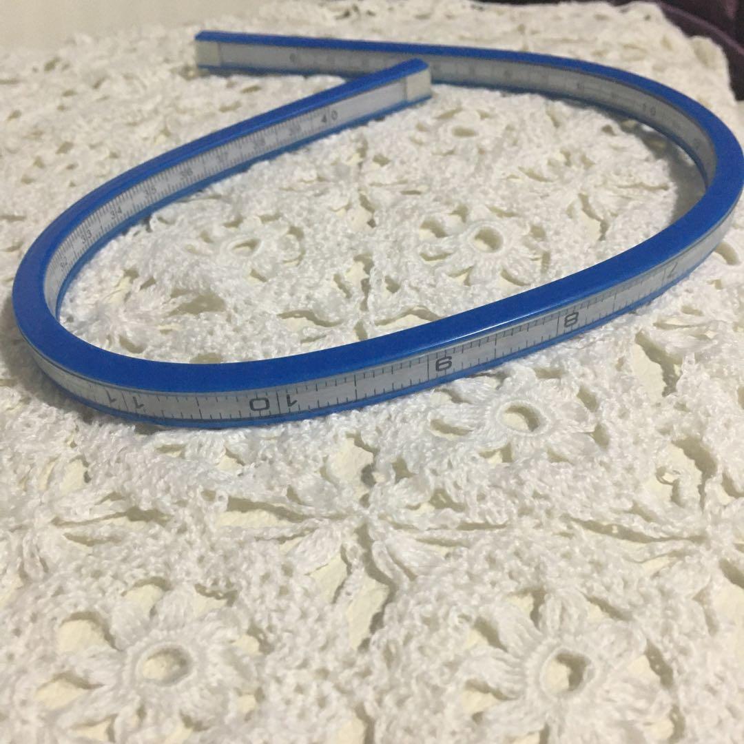 geography measuring flexible curve flex bendable ruler saintograph 40cm ...