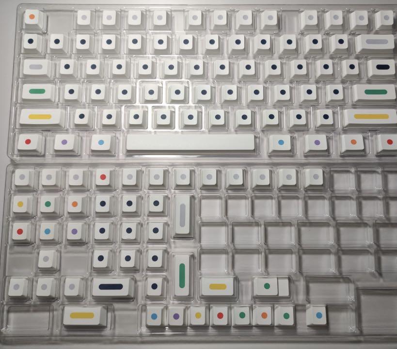 gmk dots clone white pbt keycaps, Computers & Tech, Parts & Accessories ...