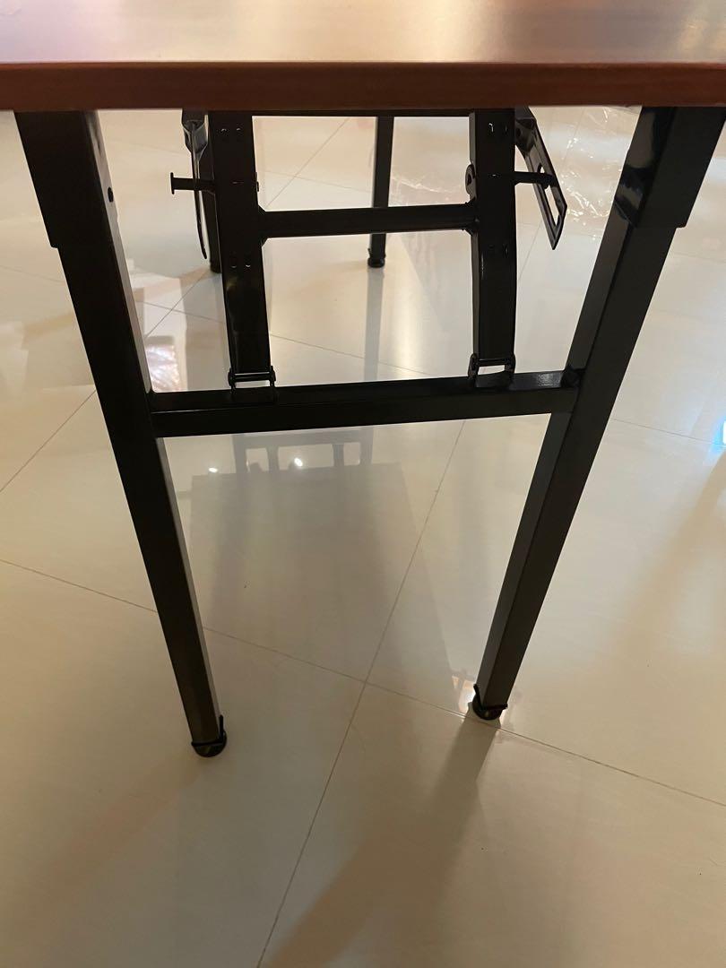 GS Foldable Table (Wood colour), Furniture & Home Living, Furniture ...