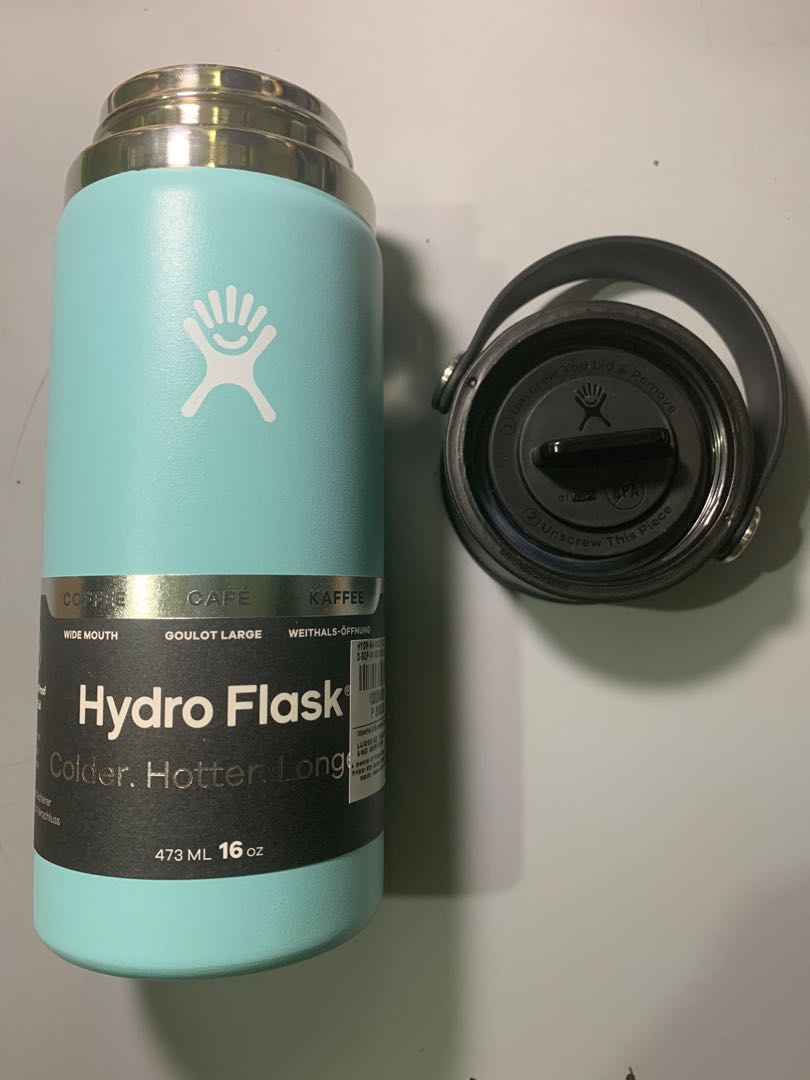 Hydro Flask Wide Mouth w/ Flex Slip Lid Alpine, Furniture & Home Living ...