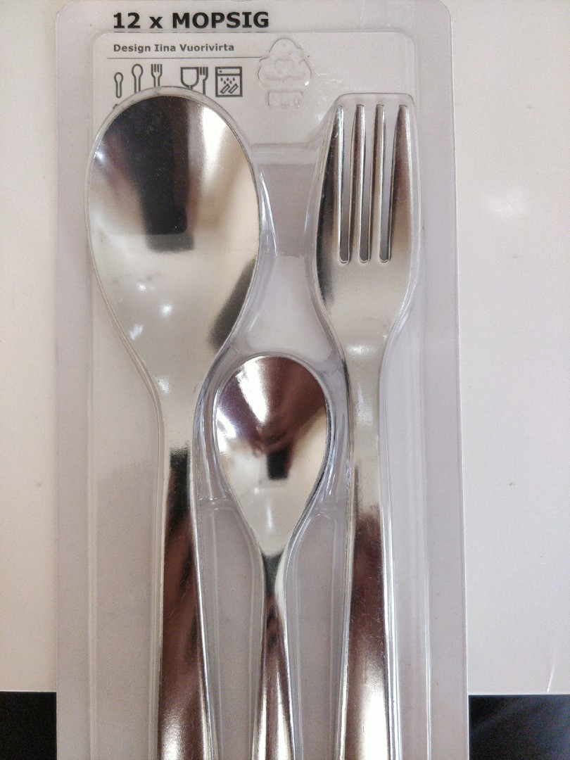 IKEA Mopsig Cutlery set 9x, Furniture & Home Living, Kitchenware ...