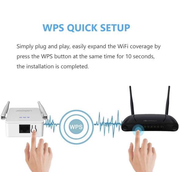JOOWIN WiFi Extender Signal Booster for Home 300Mbps 2.4GHz WiFi ...