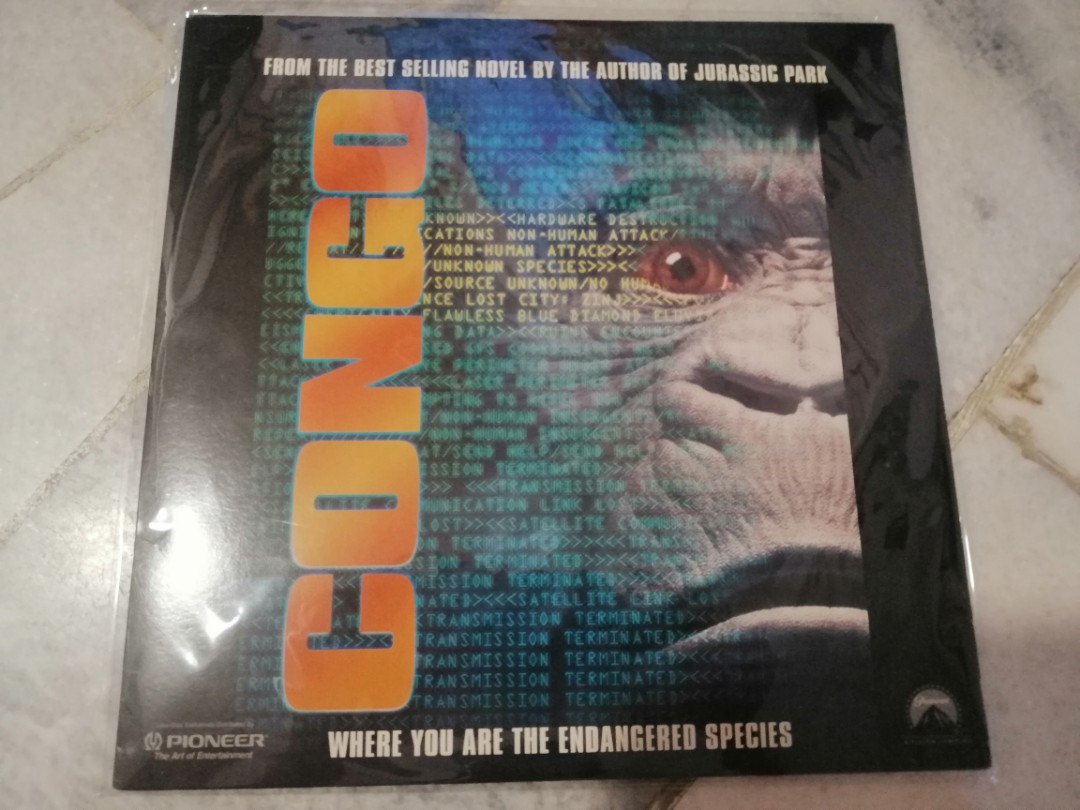 Laserdisc CONGO, Hobbies & Toys, Music & Media, CDs & DVDs on Carousell