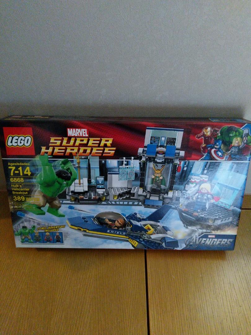 Lego 6868 Hulk’s Helicarrier Breakout Super Heroes Marvel Avengers, 興趣及 ...