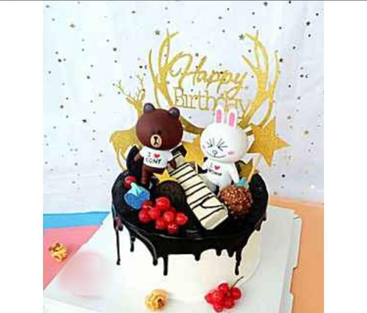 Line Friends Happy Birthday Party Banner Garland Bunting Decoration ...