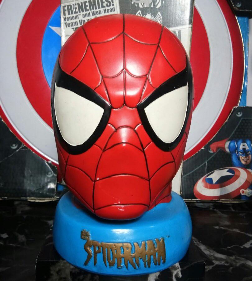 Marvel Amazing Spider-Man PVC Resin Head Bust Coin Bank, Hobbies & Toys ...