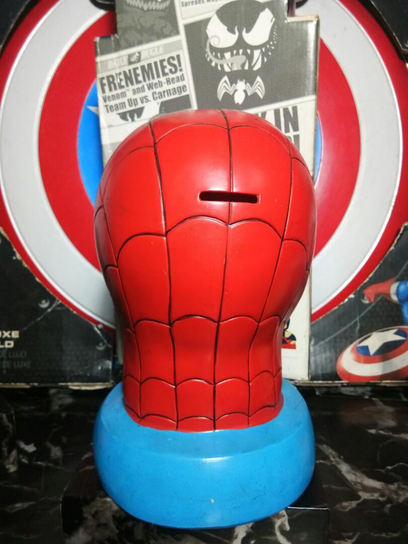 Marvel Amazing Spider-Man PVC Resin Head Bust Coin Bank, Hobbies & Toys ...