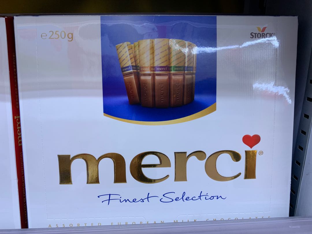 Merci Chocolate 250g, Food & Drinks, Other Food & Drinks on Carousell