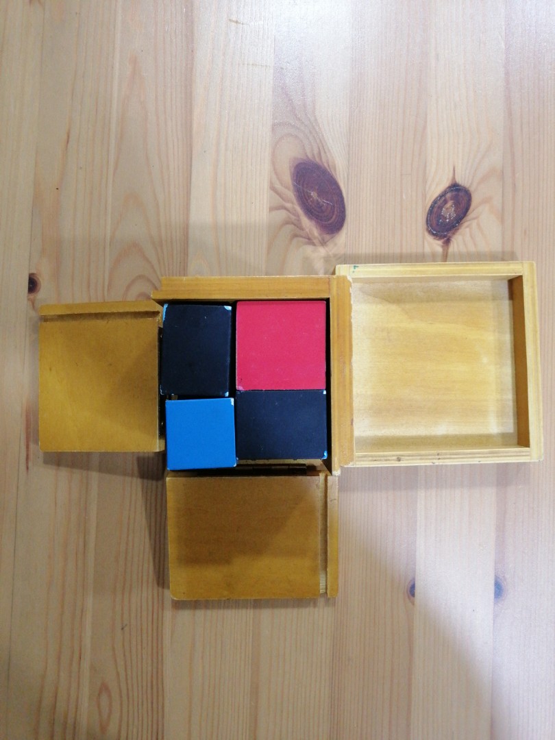 Montessori binomial cube, Hobbies & Toys, Toys & Games on Carousell