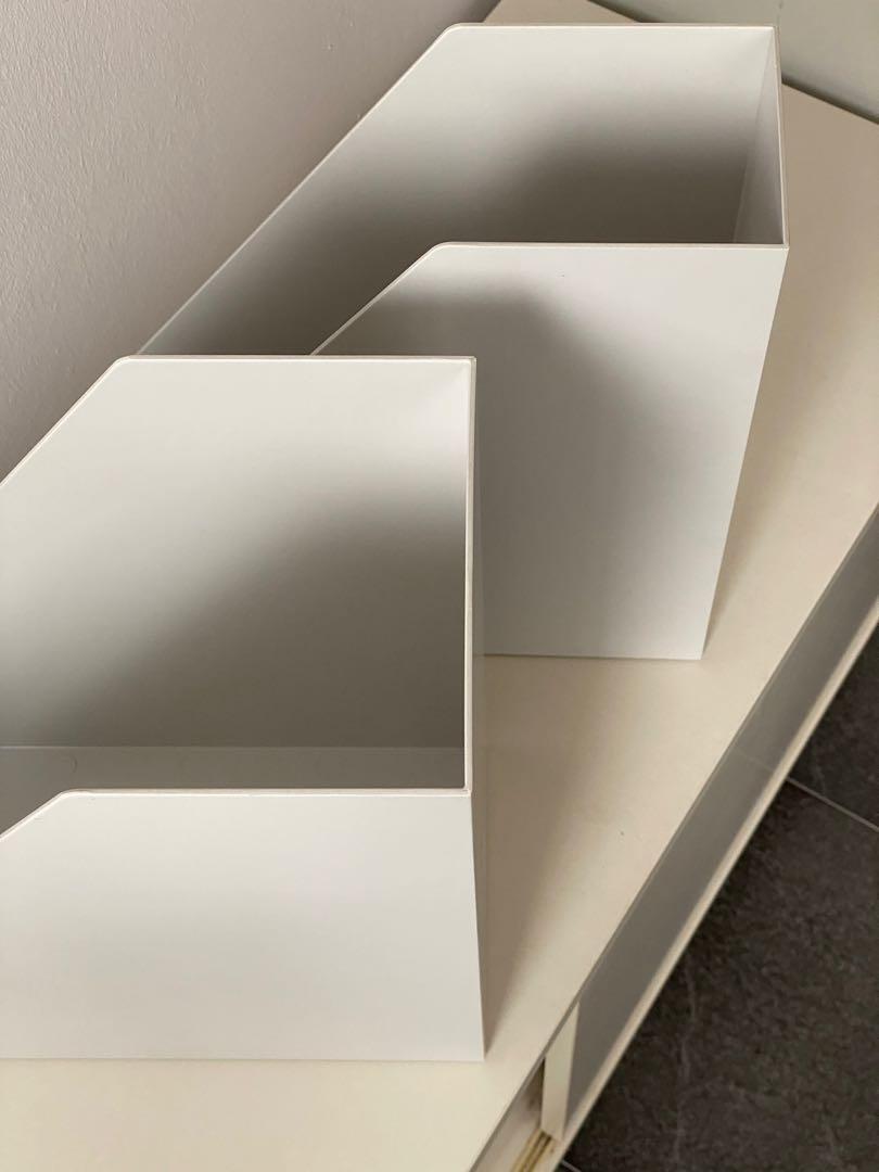 Muji Polypropylene Stand File Box A4 - wide and regular, Furniture ...