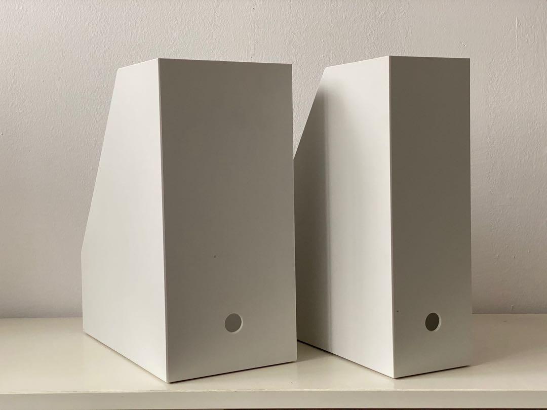Muji Polypropylene Stand File Box A4 - wide and regular, Furniture ...
