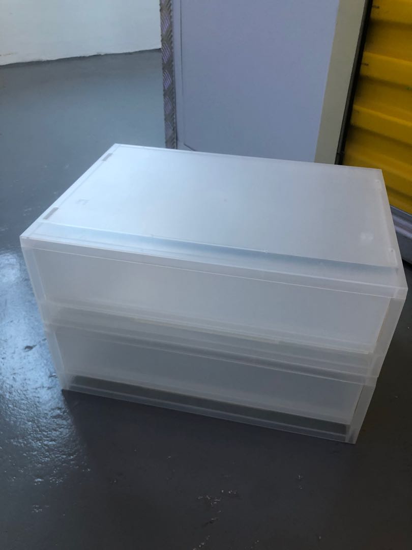 Muji Translucent Rectangular Boxes, Furniture & Home Living, Home ...